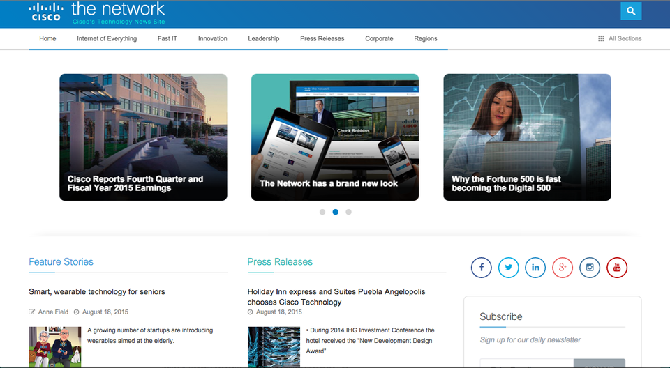 Designing an Award-Winning Online Newsroom